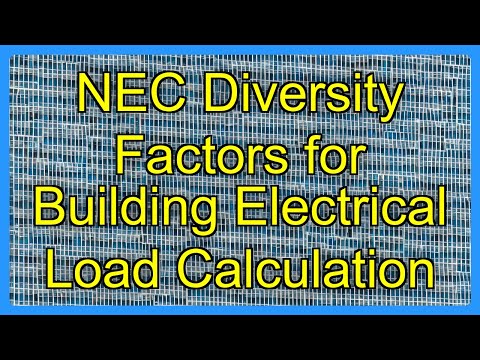 NEC Diversity Factors for Building Electrical Load Calculation