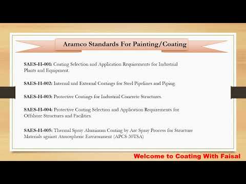 What are Aramco Standards for Protective Coating.
