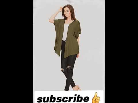 Women's Kimono Style Short Sleeve Dolman Cardigan ||woman's fashion|| under 20$