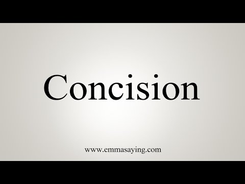 How To Say Concision
