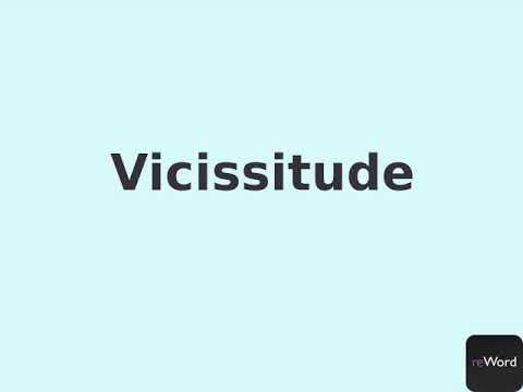 How to Pronounce Vicissitude Correctly? (American English/ US)