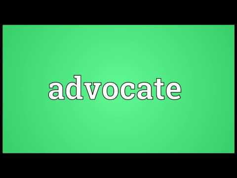 Meaning of Advocate - By Wim Scheepers