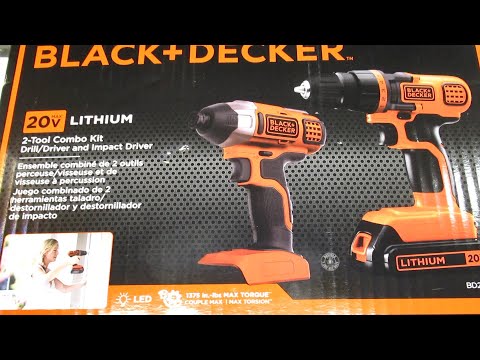 Unboxing: Black & Decker BD2KITCDDI 20V MAX Drill/Driver Impact Combo Kit