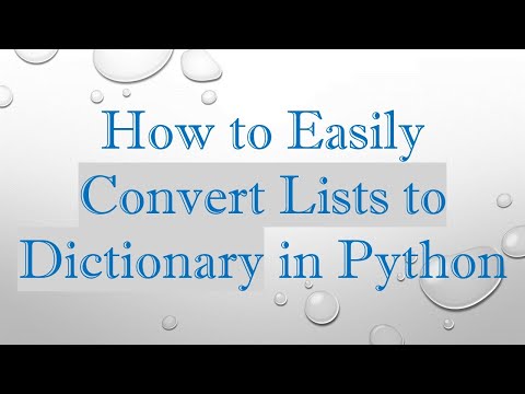 How to Easily Convert Lists to Dictionary in Python
