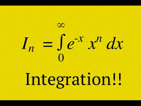 Integration of (e^-x .(x)^n dx)