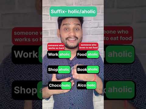Suffix -holic/aholic #vocabulary #learnenglish #ytshorts #english #grammar #youtubeshorts