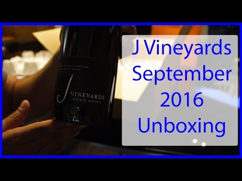 J Vineyards | September 2016 Wine Club Unboxing
