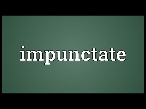Impunctate Meaning