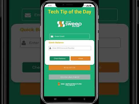 AutoSweep RFID Quick Balance - Check before you go #rfid #autosweep #app