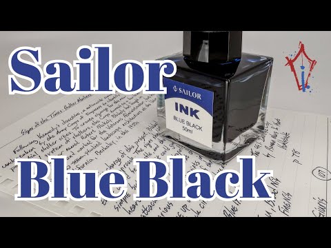 One of the Best Blue Black Inks: Sailor Blue Black!