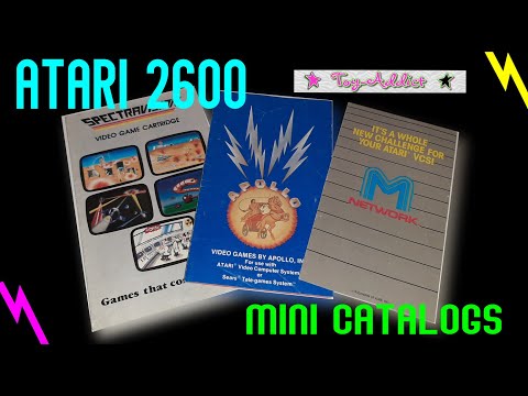 Atari 2600 VCS Mini Advertising Catalog Booklets ~ Spectravision, Network, Apollo ~ Toy-Addict