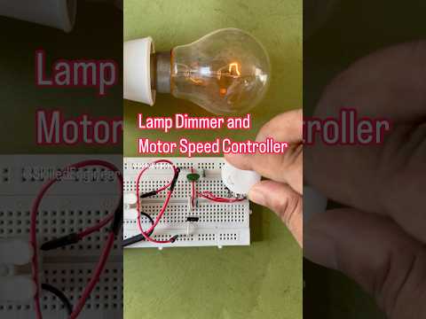 Lamp Dimmer and Motor Speed Controller #electronics #diy #diac #triac
