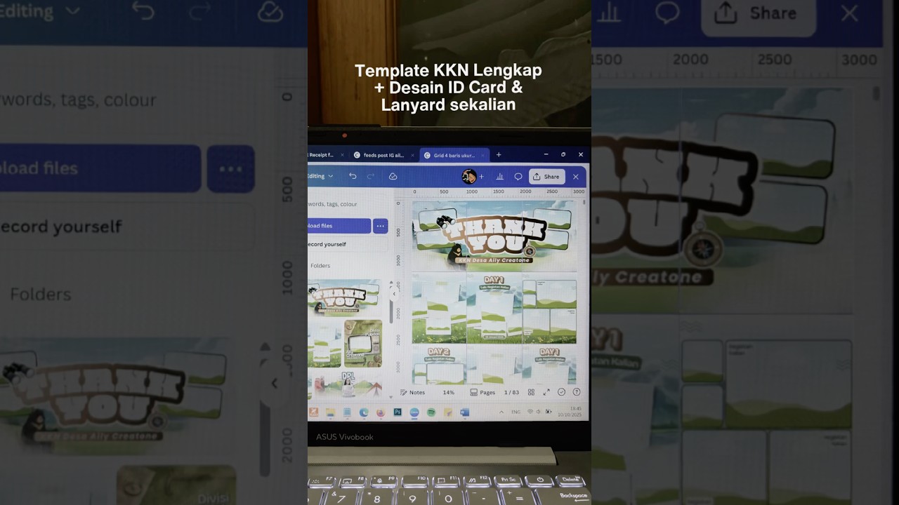Template desain lengkap feed kkn #template #feed #ig #kkn #ailycreatone #canva #desain #canvadesign