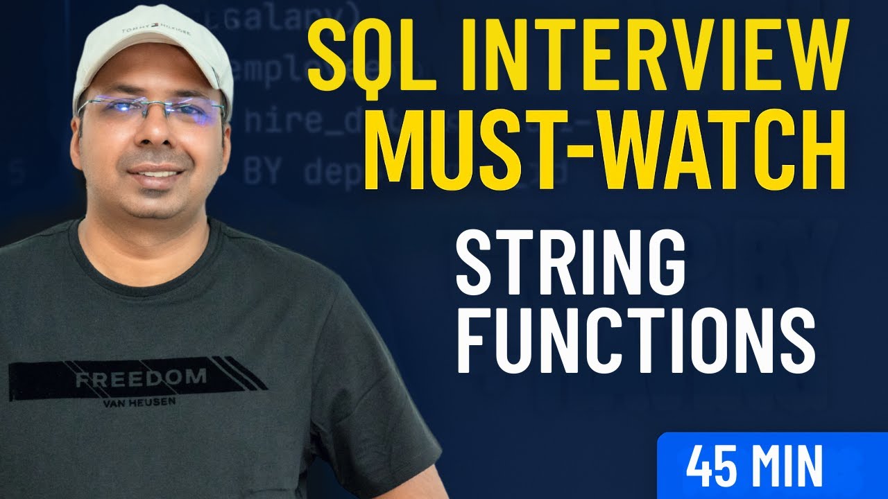 The Only SQL String Functions Video You Need - SUBSTR, CONCAT, TRIM, LENGTH & More!