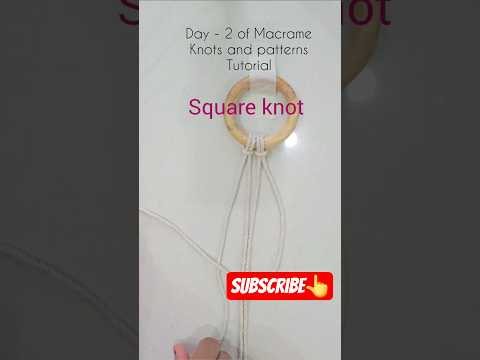 Macrame knots and patterns tutorial[Day -2] #macrame #tutorial #ytshorts #shortvideo #beginners