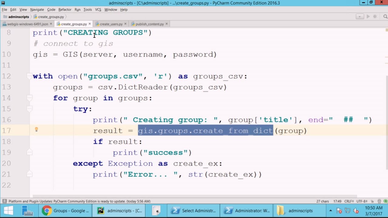 Script and Automate Your Deployment: ArcGIS API for Python