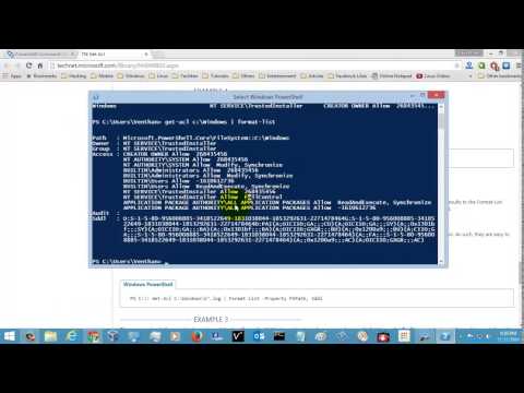 Windows Powershell Tutorial : Get-Acl