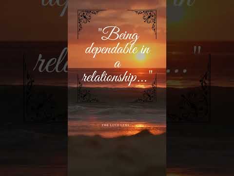 Being dependable in a relationship... #relationship  #ytshorts #viralshorts