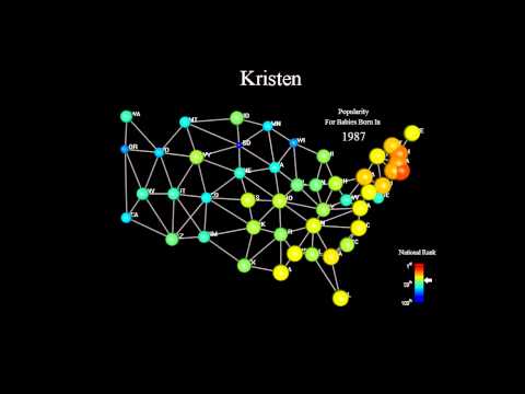 Popularity of the name Kristen