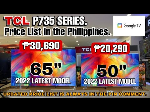 TCL P735 PRICE LIST | OCT. PRICE IS IN THE PIN COMMENT.