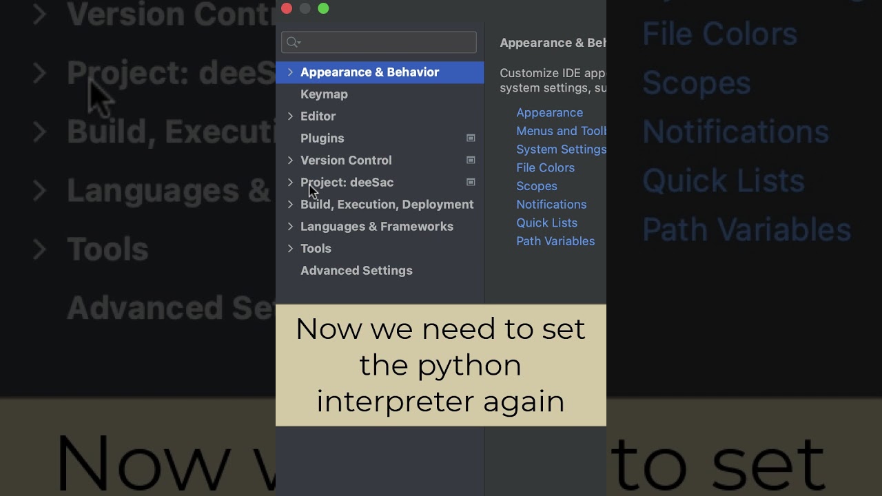 Restore pycharm settings to the default