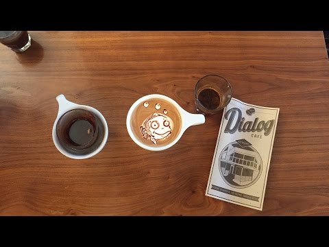 Latte Art LIVE at Dialog Cafe!