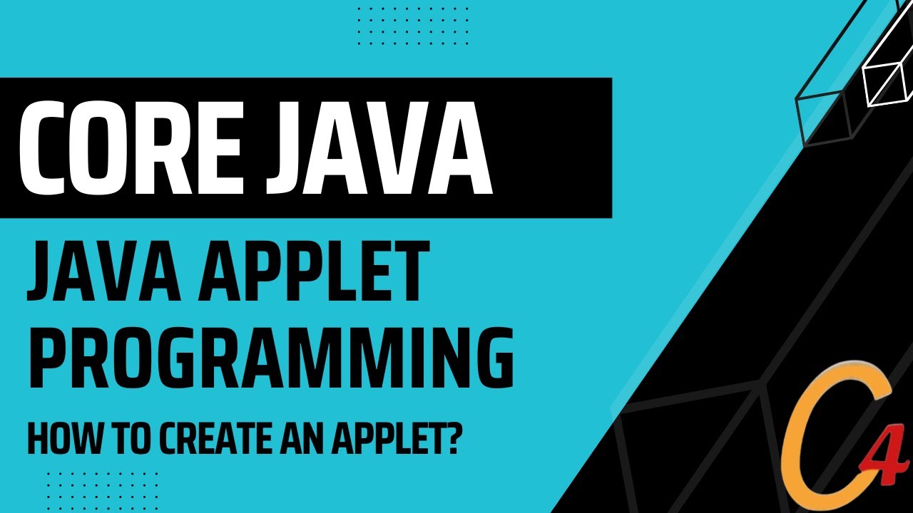 031 JAVA Applet Programming : How to create an Applet?