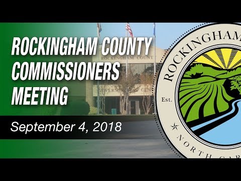 September 4, 2018 Rockingham County Commissioners