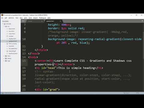 Learn Gradients and Shadows CSS Properties in Hindi part8 - Mind Luster