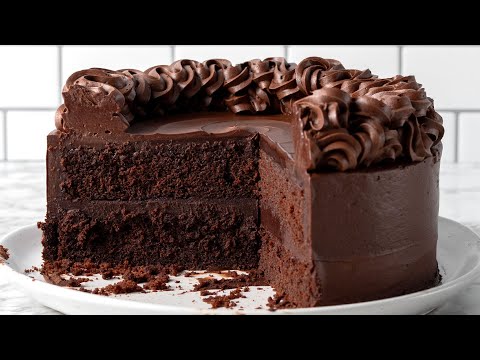 EASY Chocolate Fudge Cake Recipe- The Scran Line