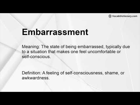 Embarrassment Meaning