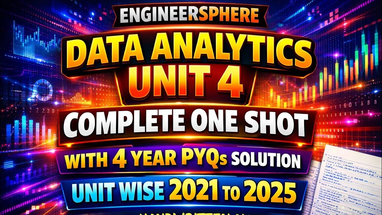 📊 Data Analytics Unit 4 one shot | da unit 4 one shot | Explained in Simple Words | Engineersphere 🚀