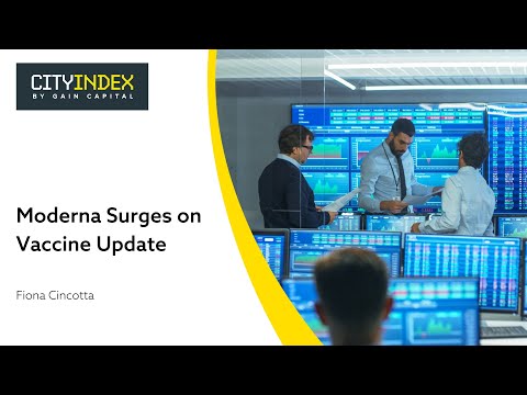 Moderna surges on vaccine update