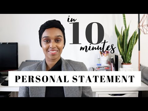 How To Write A University Personal Statement in 10 MINUTES | Pen & Paper Needed