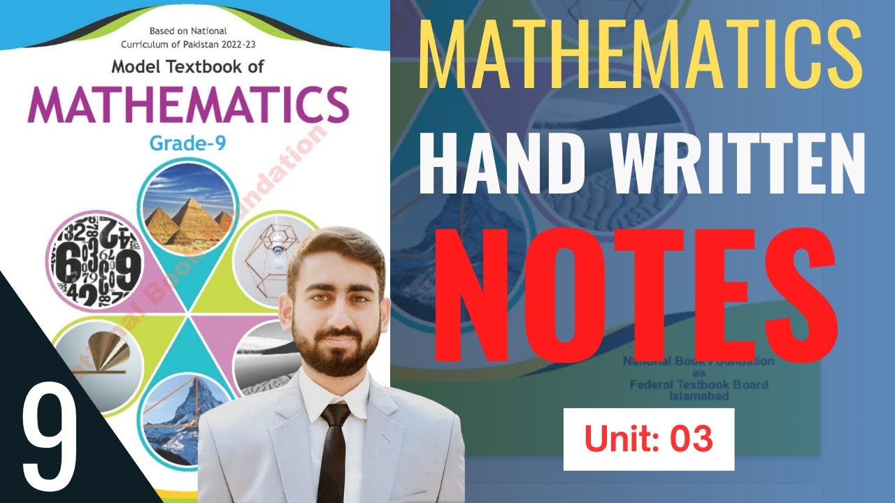 Class 9 Mathematics Chapter 3 Notes PDF | Federal Board