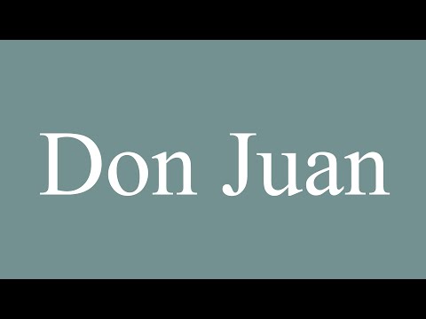 How to Pronounce ''Don Juan'' Correctly in French