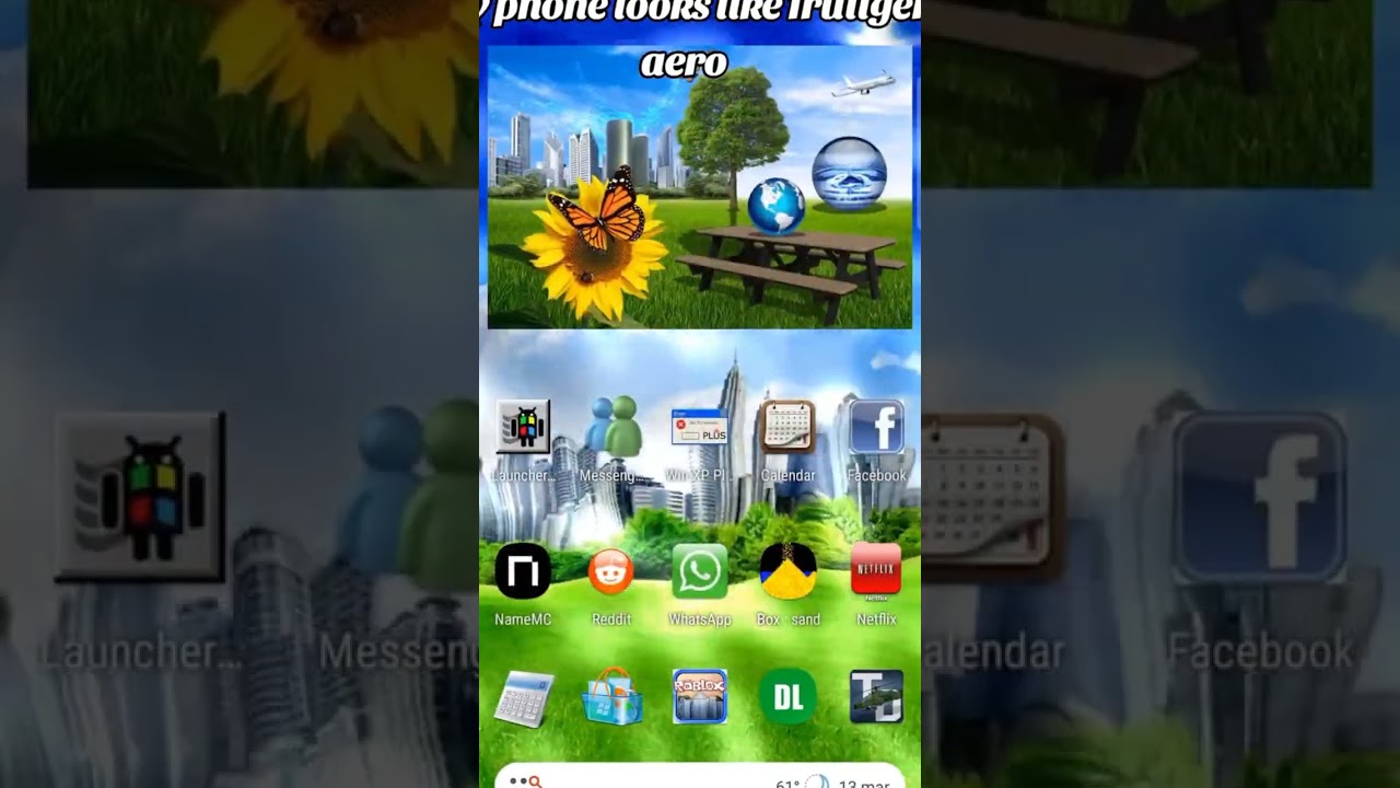 #frutigeraero #windows #android