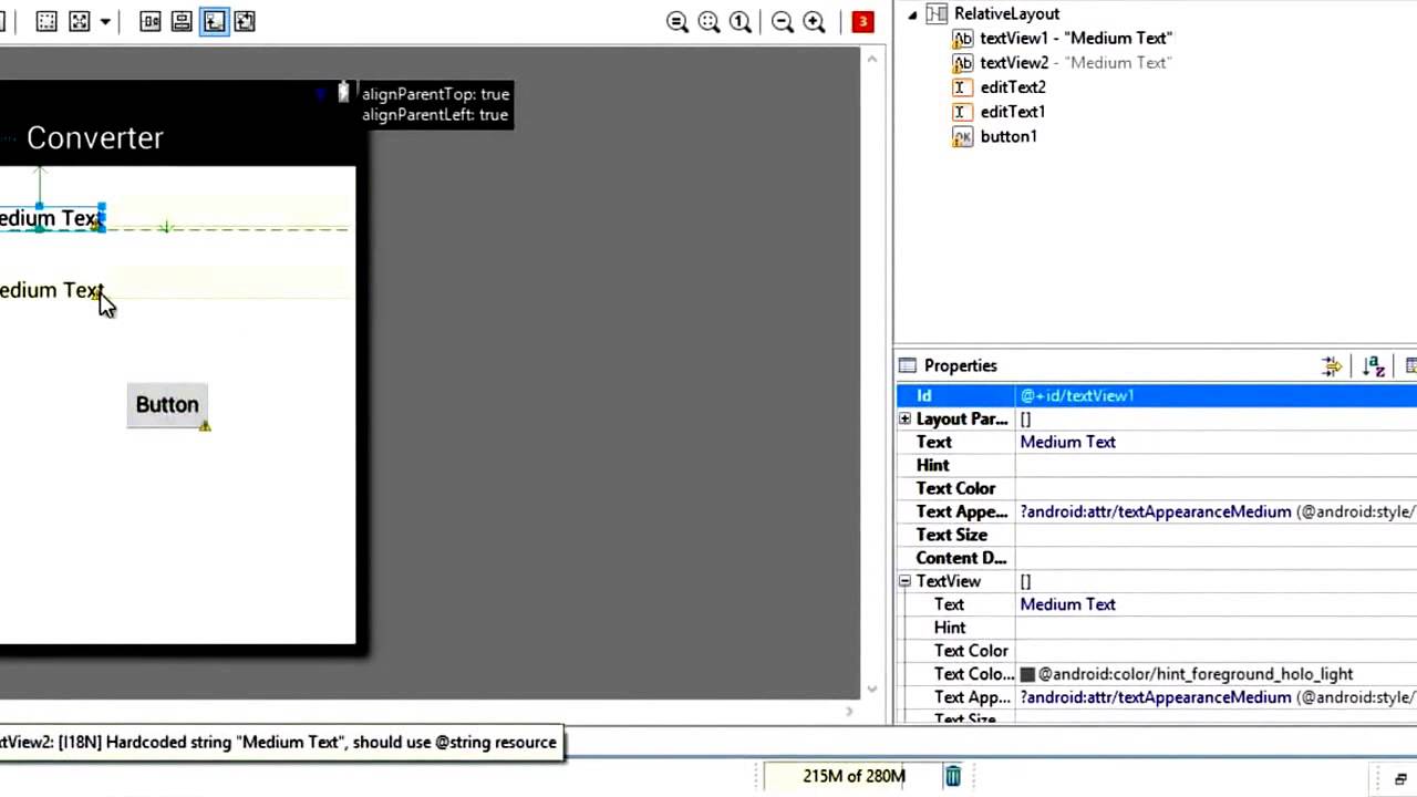 ANDROID TUTORIAL Making a Simple Converter App
