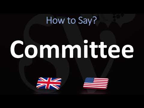 How to Pronounce Committee? (CORRECTLY)