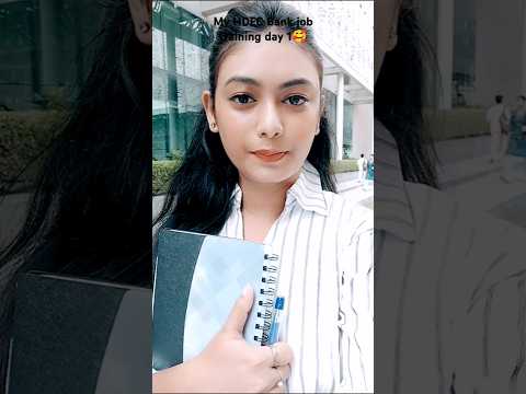 HDFC Bank job training 🥰| Day -1 at Amity University Kolkata #banking #hdfcbank #minivlog #shorts