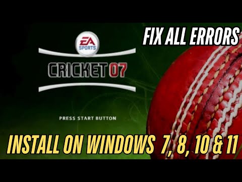 How to Install EA Cricket 07 on Windows 7, 8, 10 & 11 (2025) | 100% Working & Fix All Errors!