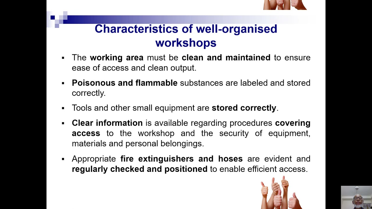 Session 01: Maintain Training equipment &  facilities