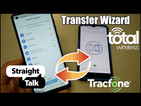 How to use transfer Wizard APP for all Tracfone, Straight talk, total wireless, net10 customers