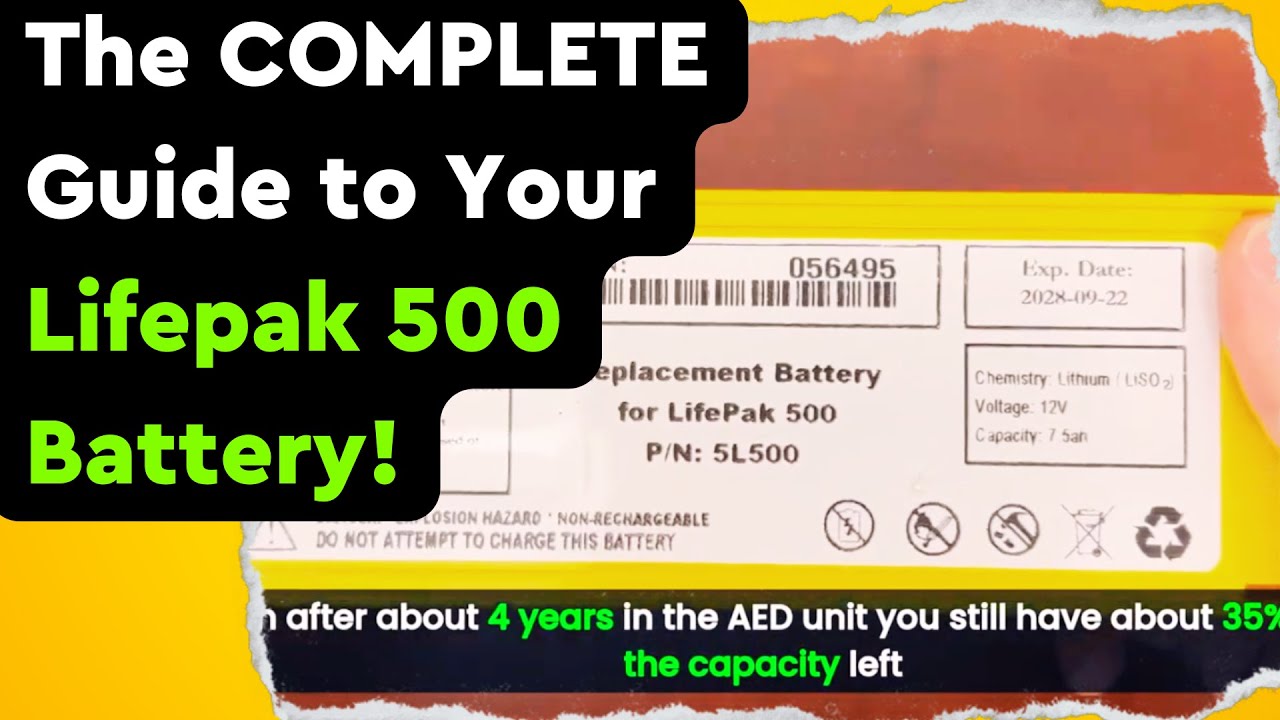 The COMPLETE Guide to Your Lifepak 500 Battery!