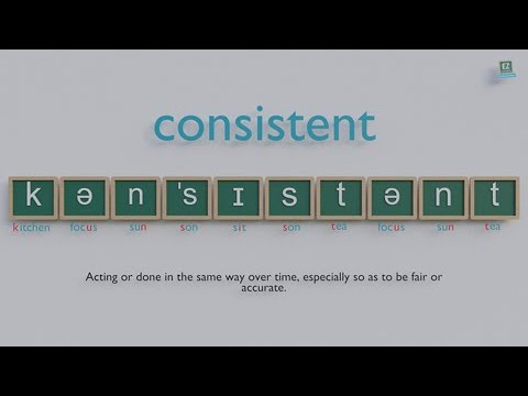 How to pronounce consistent ?