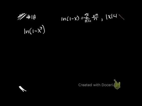 Using the power series for ln(1- x)