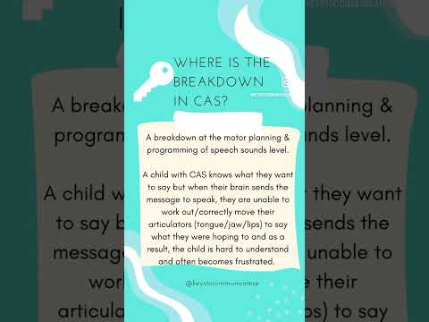 What is Childhood Apraxia of Speech (CAS)?