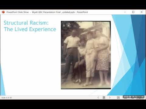 How Structural Racism has affected my Research and my Life: Dr. Gail Wyatt