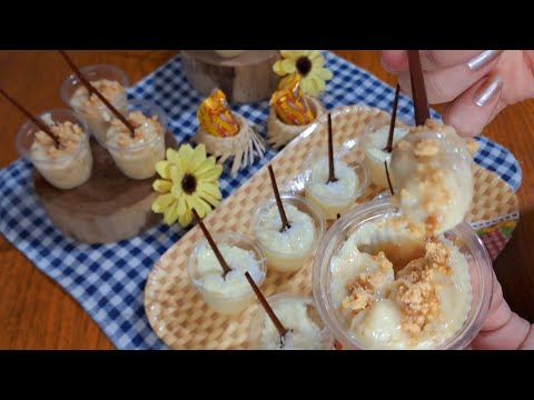 NO OVEN AND NO CONDENSED MILK! CREAMY COCONUT AND PEANUT KISS