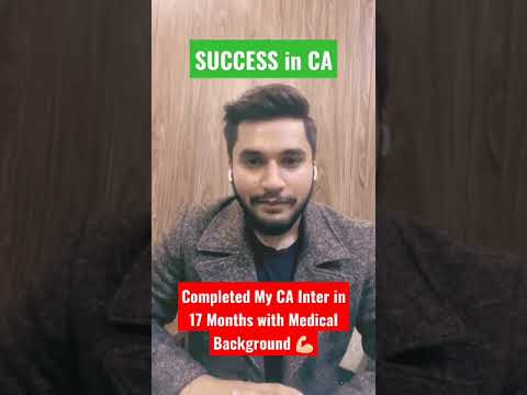 My Success Story as Medical Student to CA Student 🛑 #ca #icap #success #motivation